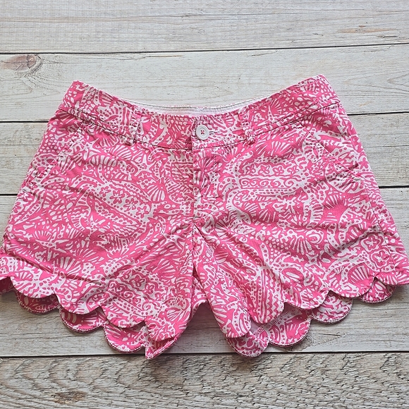 Lilly Pulitzer | Shorts | Lilly Pulitzer Buttercup Pink White Shorts ...
